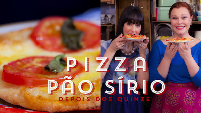 Pizza Pão Sírio e Molho Caseiro de Tomate - Danielle Noce Pizza Pão Sírio e Molho Caseiro de Tomate - Danielle Noce